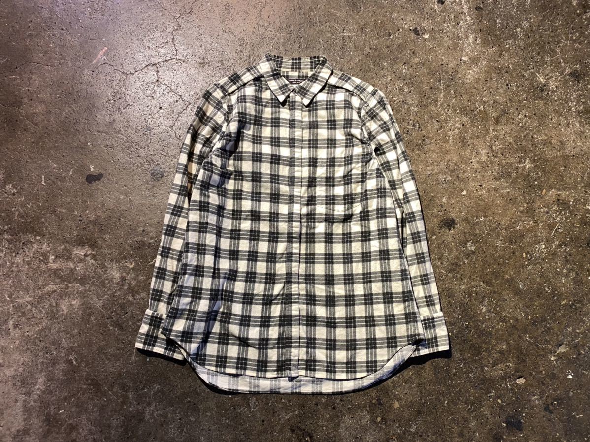 COMME des GARCONS HOMME PLUS 98AW アウトシーム チェック フランネル シャツ コムデギャルソンオムプリュス ...